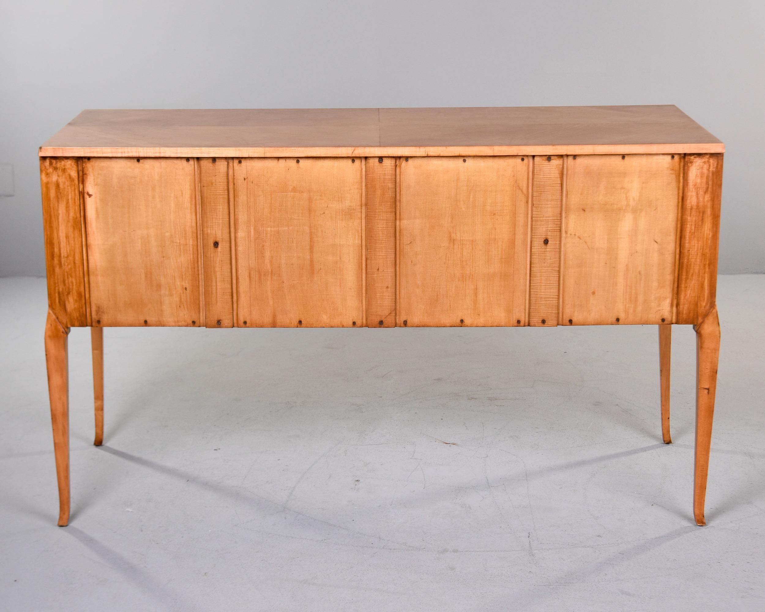 English Art Deco Satinwood Server For Sale at 1stDibs