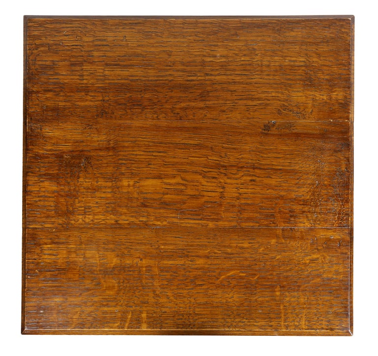 English Arts and Crafts Oak End Table at 1stDibs