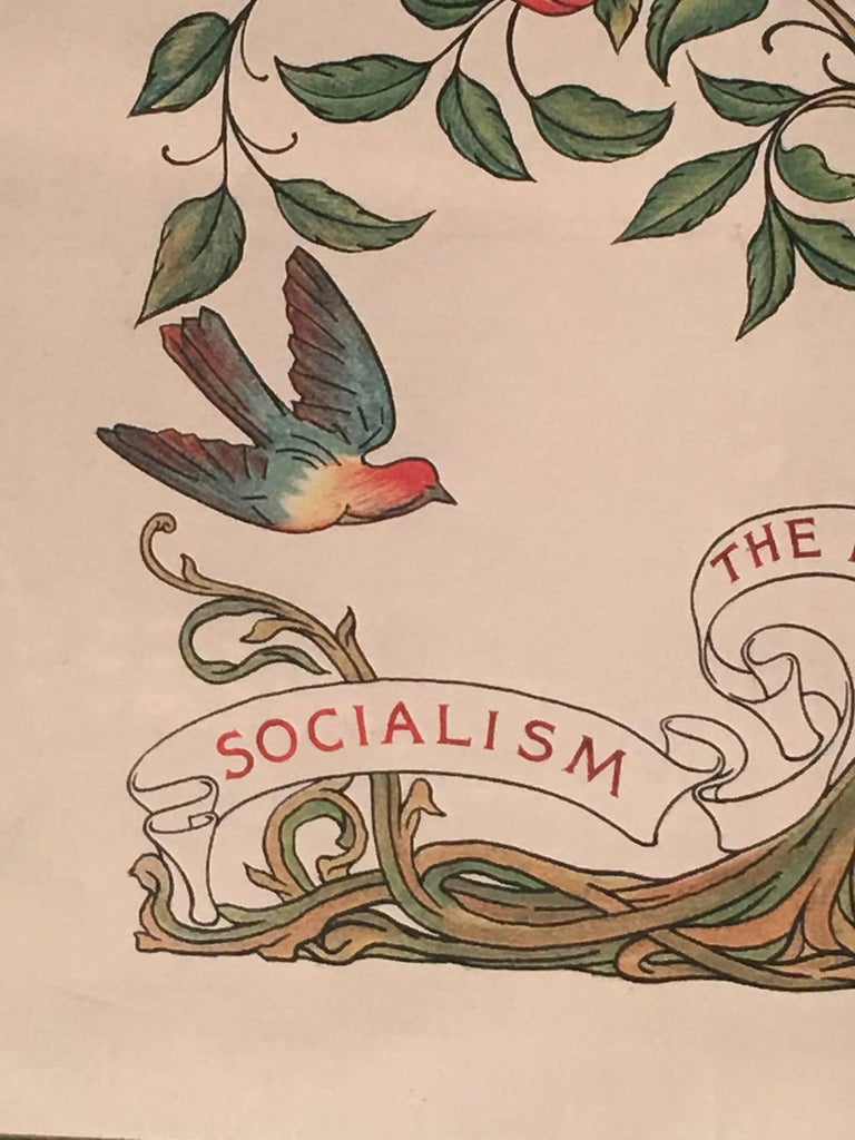 Socialism is the Hope of the World Banner, English. circa 1890 at 1stDibs