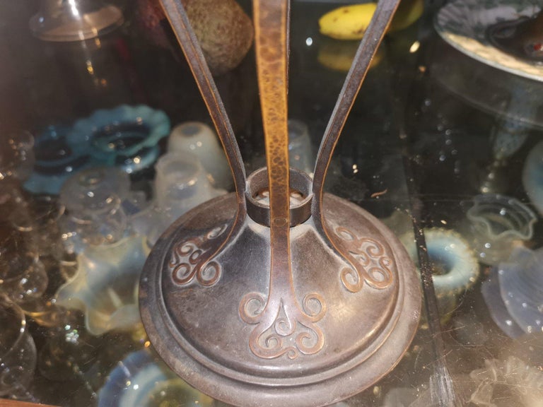 English Arts and Crafts Patinated Brass Chalice, Bowl and Lid with ...