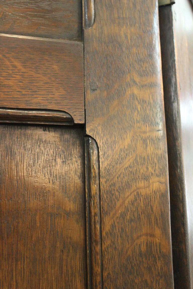 English Arts and Crafts Three-Panel Oak Screen with Beveled Panels at ...