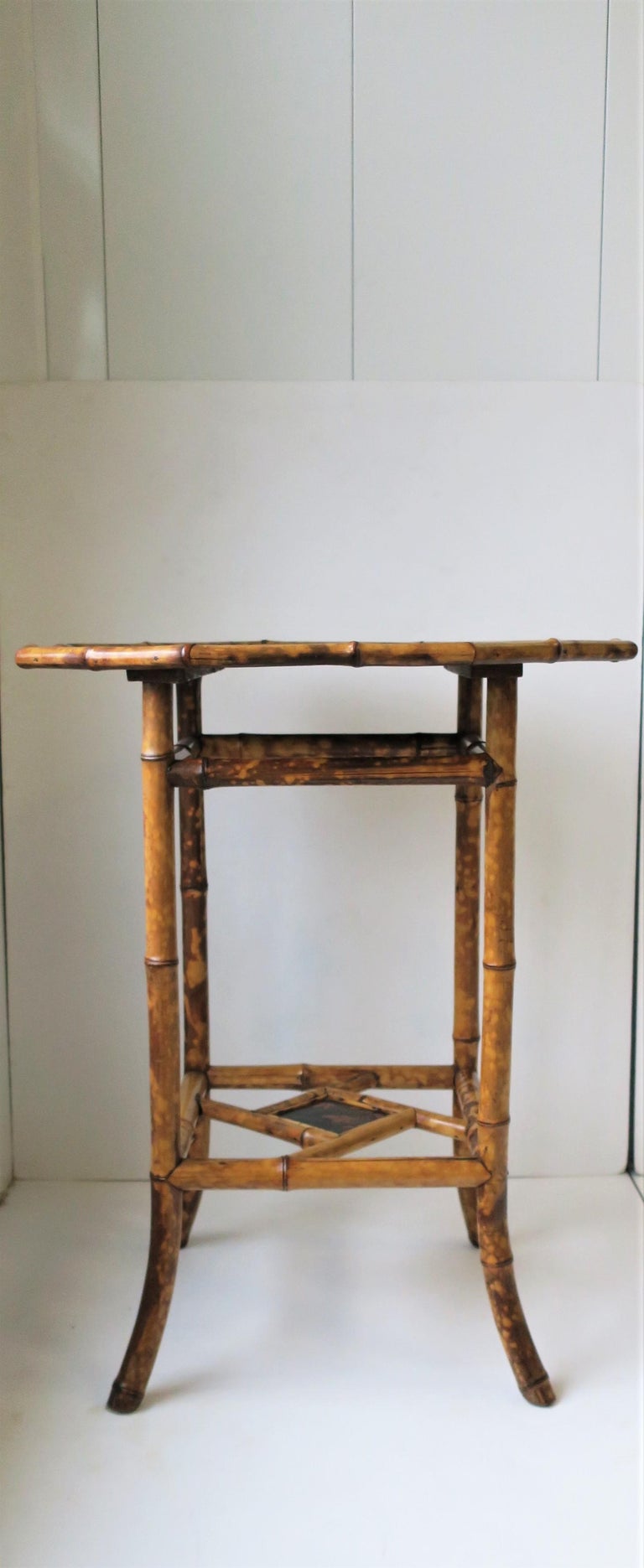 English Bamboo End Table For Sale at 1stDibs