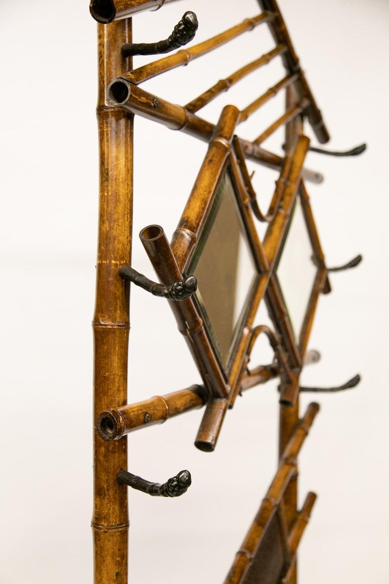 English Bamboo Hall Stand For Sale at 1stDibs