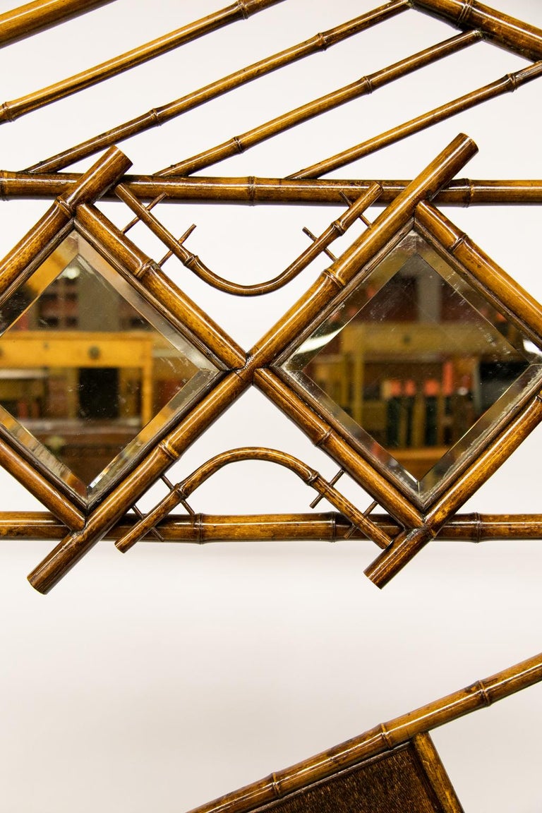 English Bamboo Hall Stand For Sale at 1stDibs