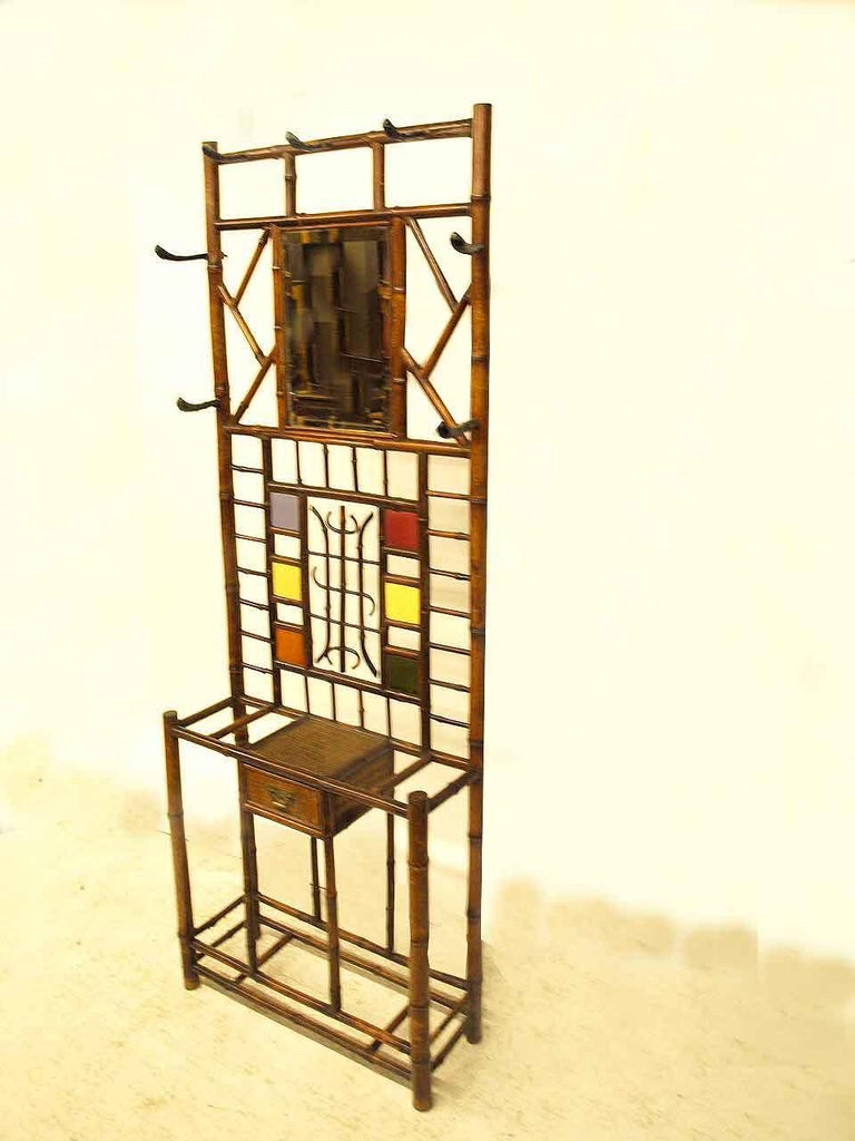 English Bamboo Hall Stand For Sale at 1stDibs
