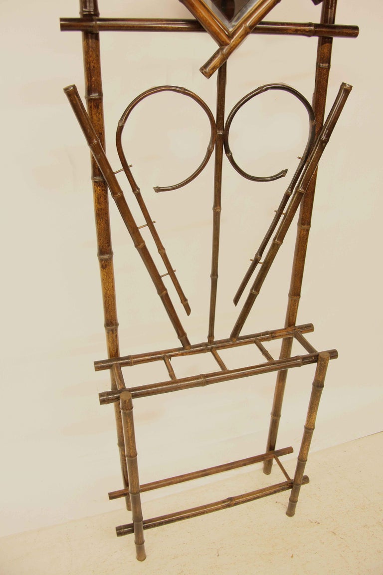 English Bamboo Hall Stand For Sale at 1stDibs