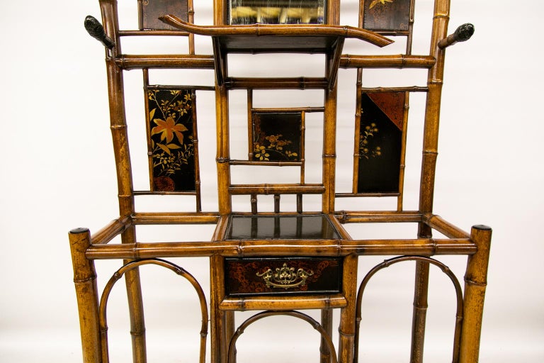 English Bamboo Hall Stand at 1stDibs
