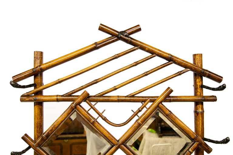English Bamboo Hall Stand For Sale at 1stDibs