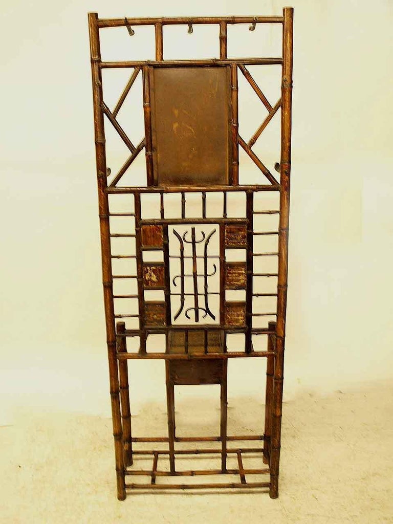 English Bamboo Hall Stand For Sale at 1stDibs