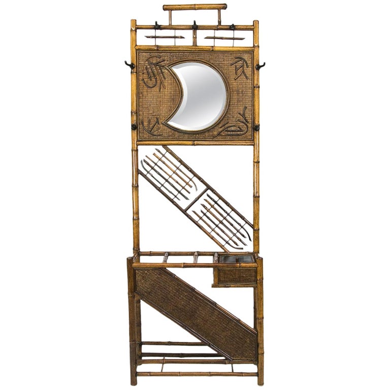 English Bamboo Hall Stand For Sale at 1stDibs