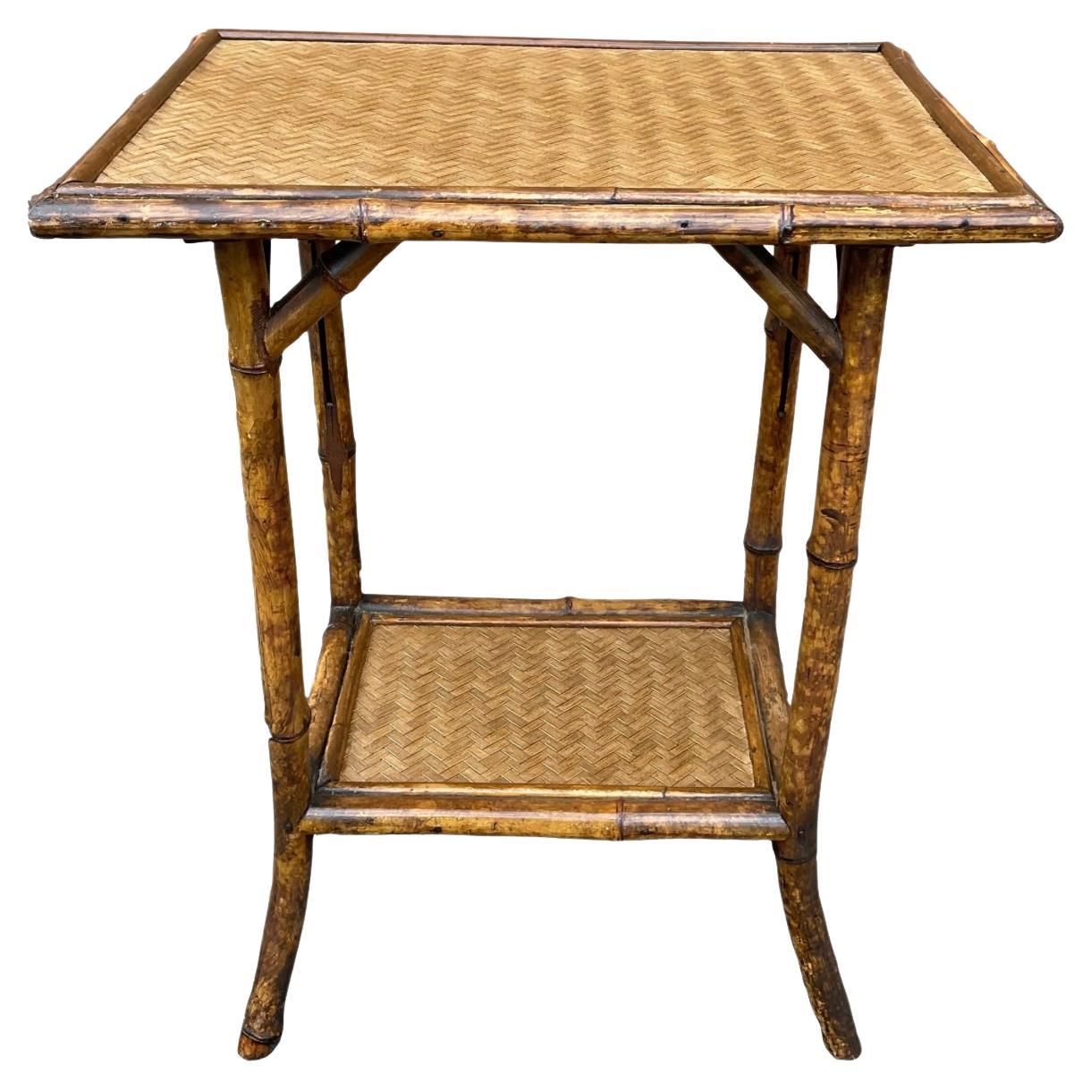 English Bamboo Side Table For Sale at 1stDibs
