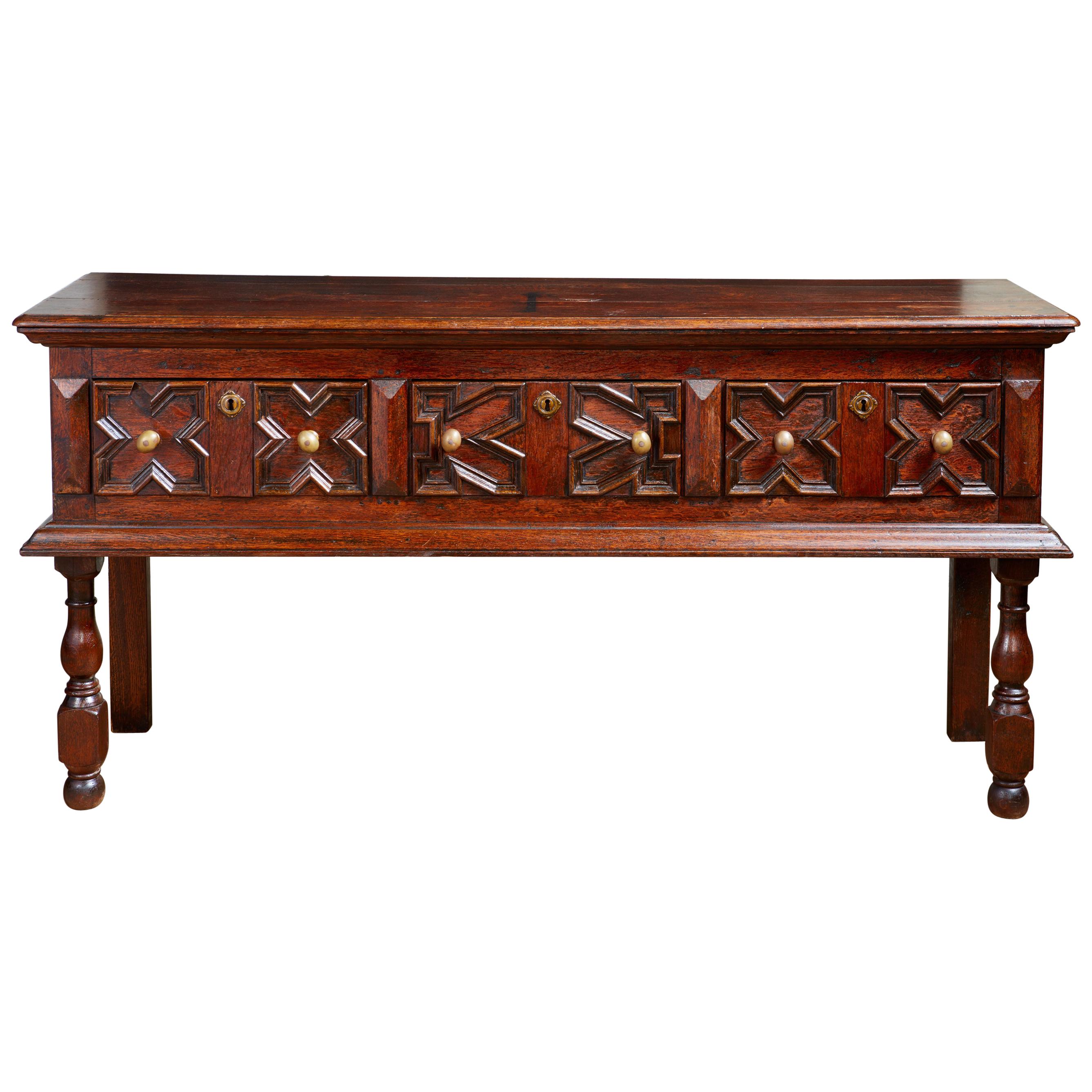 Northern European Baroque Giltwood Console Table For Sale at 1stDibs