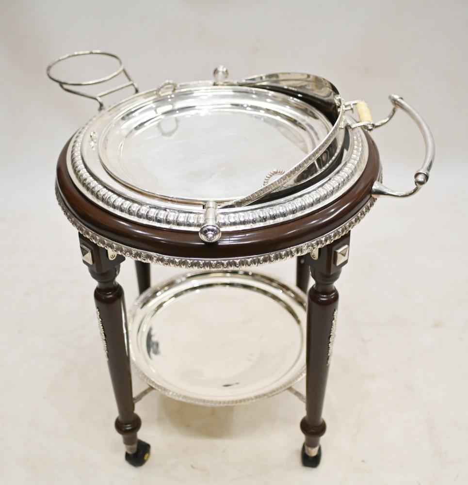 English Beef Trolley Silver Plate Carvery Meat For Sale at 1stDibs