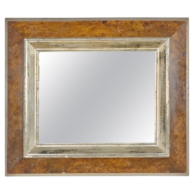 English Bird's-Eye Maple Frame with Mirror at 1stDibs