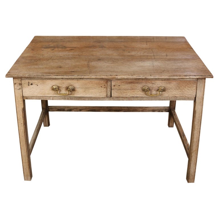 English Bleached Mahogany Writing Table at 1stDibs