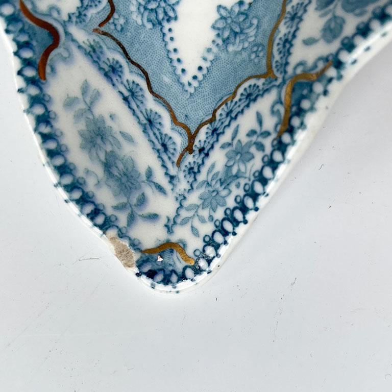 English Bone or Appetizer Crescent Plates by Henry Alcock, 1900s Set of ...