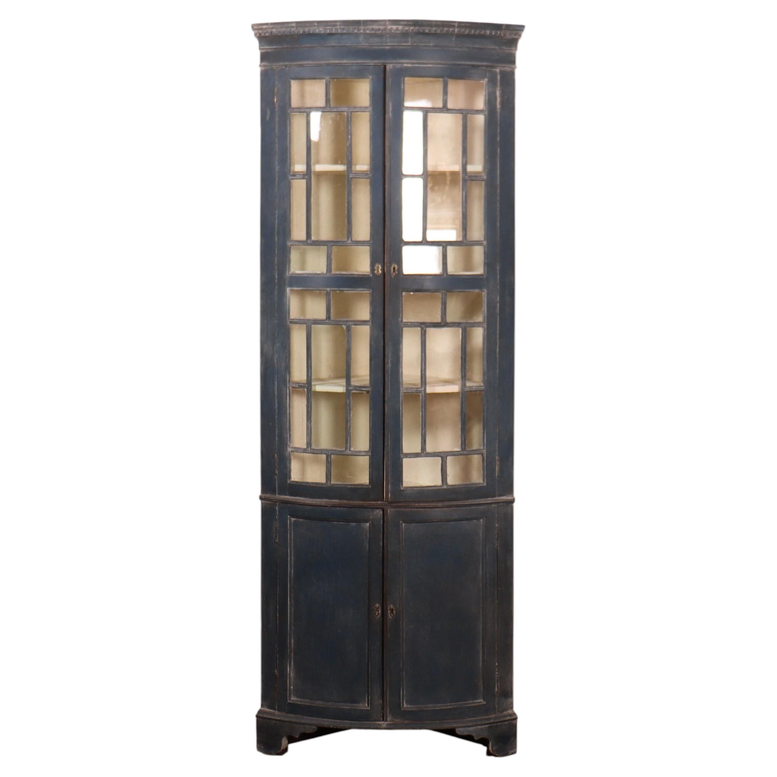George III Pine Corner Cabinet, Late 18th Century British Antique For ...