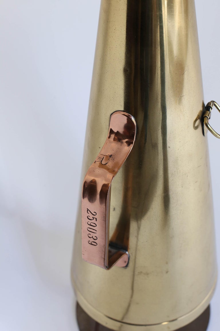 English Brass Megaphone Table Lamp For Sale at 1stDibs