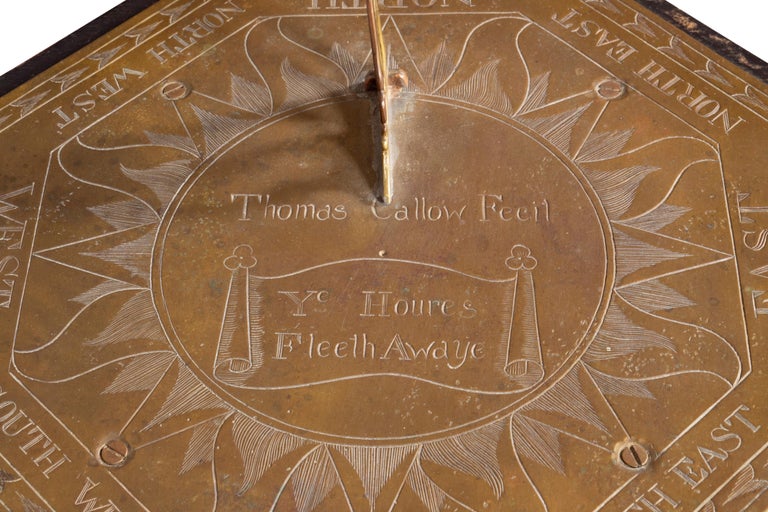 English Bronze Sundial by Thomas Callow at 1stDibs