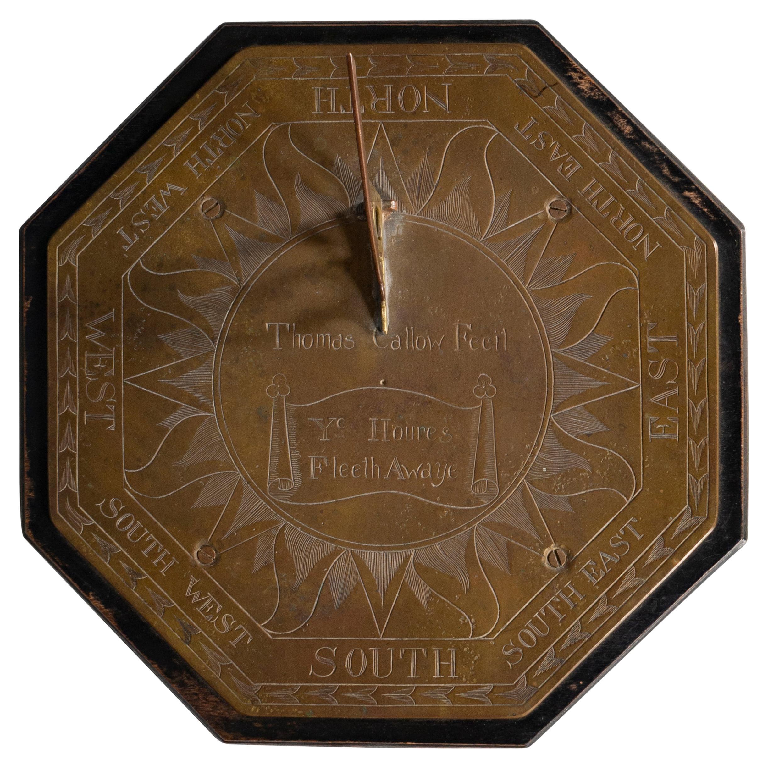 English Bronze Sundial by Thomas Callow at 1stDibs