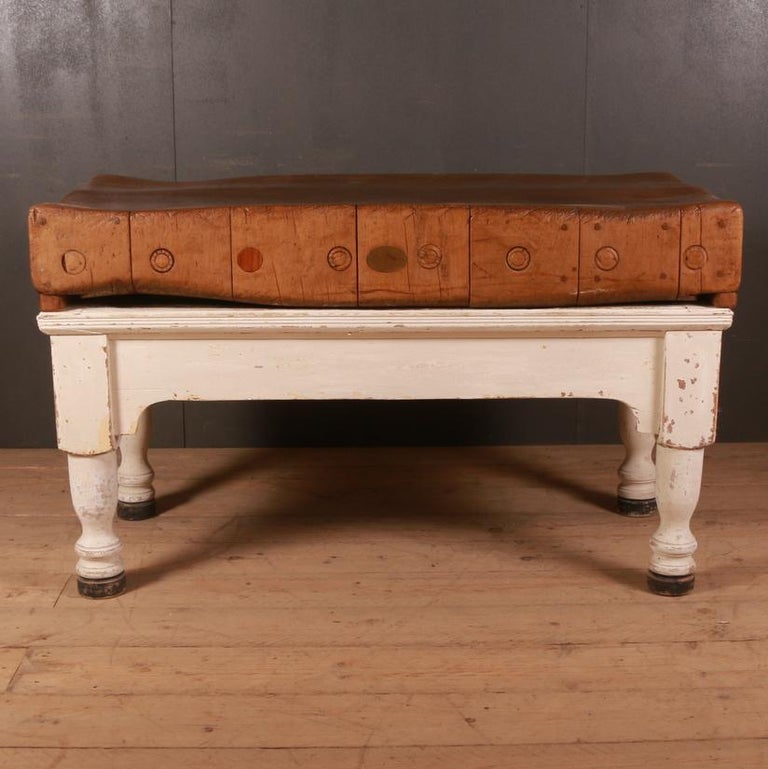 English Butchers Block at 1stDibs