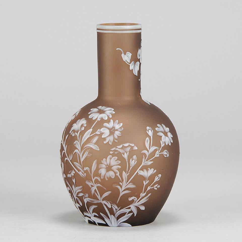 English Cameo Glass Flower Vase by Thomas Webb at 1stDibs | webb cameo ...