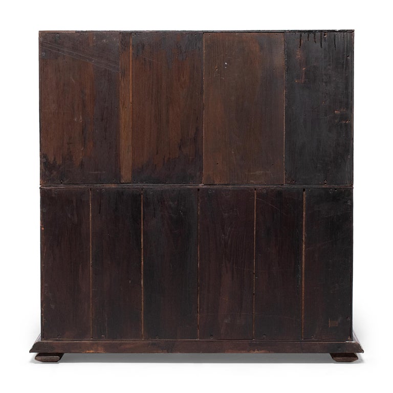 English Campaign Style Mahogany Stacking Chest of Drawers, c. 1900 at ...