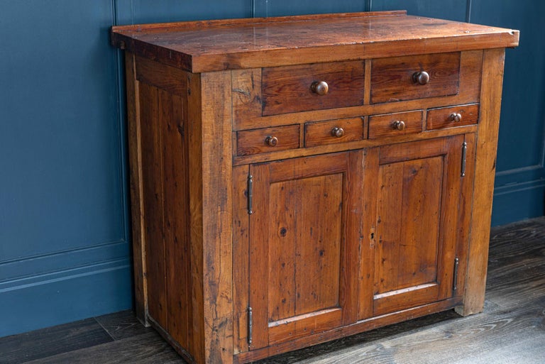 English Carpenters Work Bench/Cabinet, circa 1920 at 1stDibs