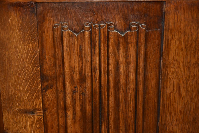 English Carved Oak Tudor Style Four Poster Bed Super King Size For Sale ...