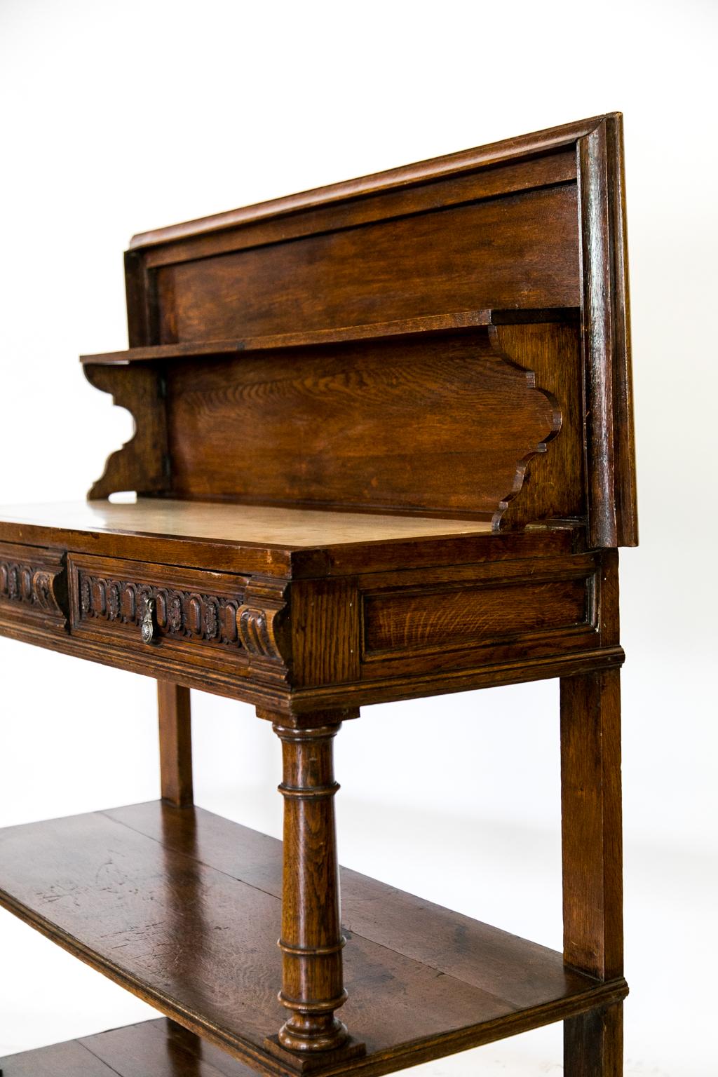 English Carved Three-Tiered Server For Sale at 1stDibs