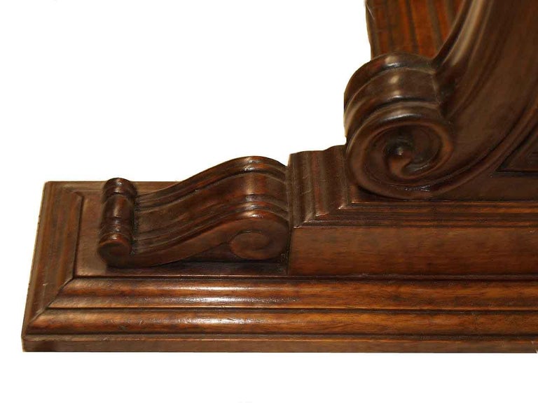English Carved Walnut Center Table For Sale at 1stDibs