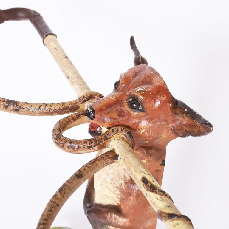 English Cast Iron Fox Umbrella Stand at 1stDibs