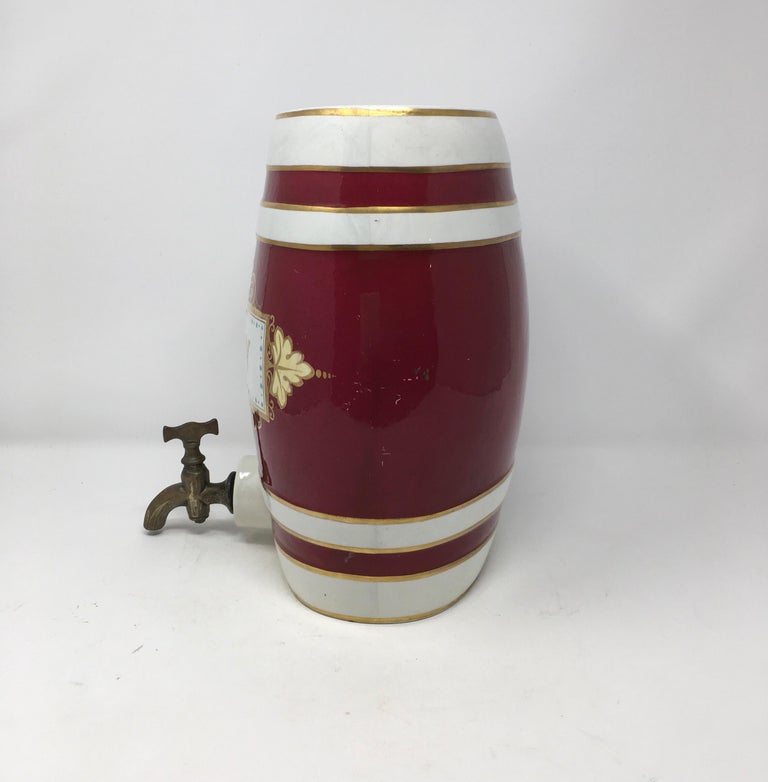 English Ceramic Brandy Barrel at 1stDibs