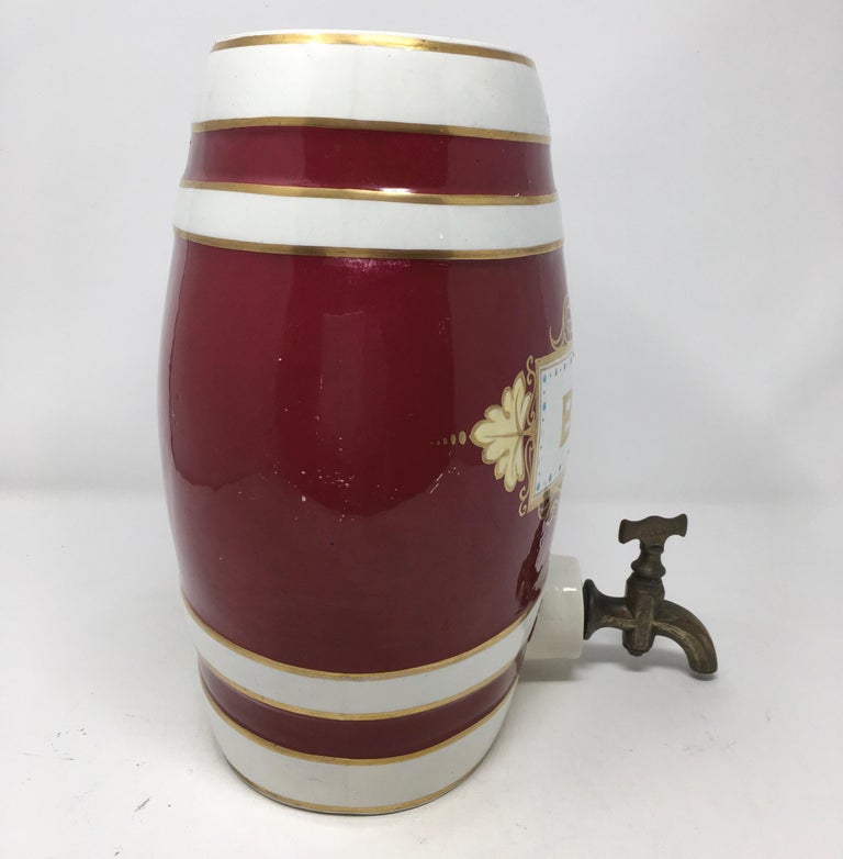 English Ceramic Brandy Barrel at 1stDibs