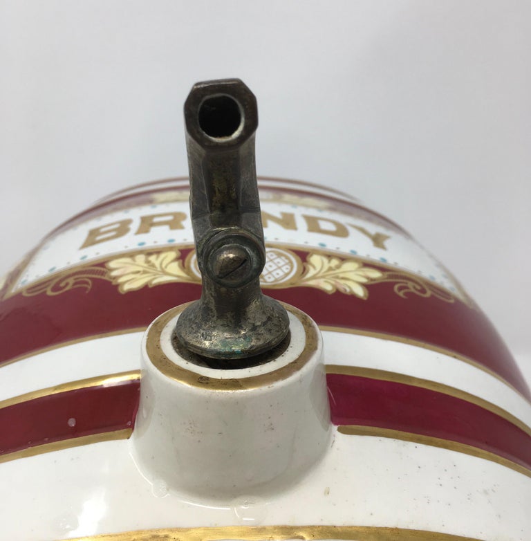 English Ceramic Brandy Barrel at 1stDibs