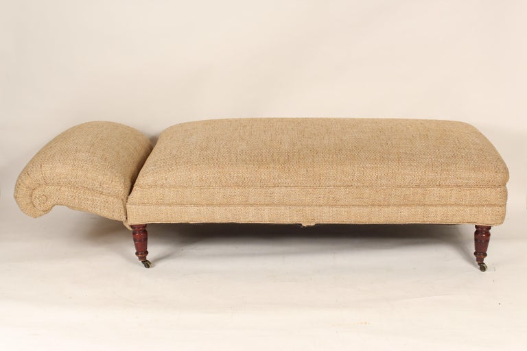 English Chaise Lounge with Adjustable Back at 1stDibs