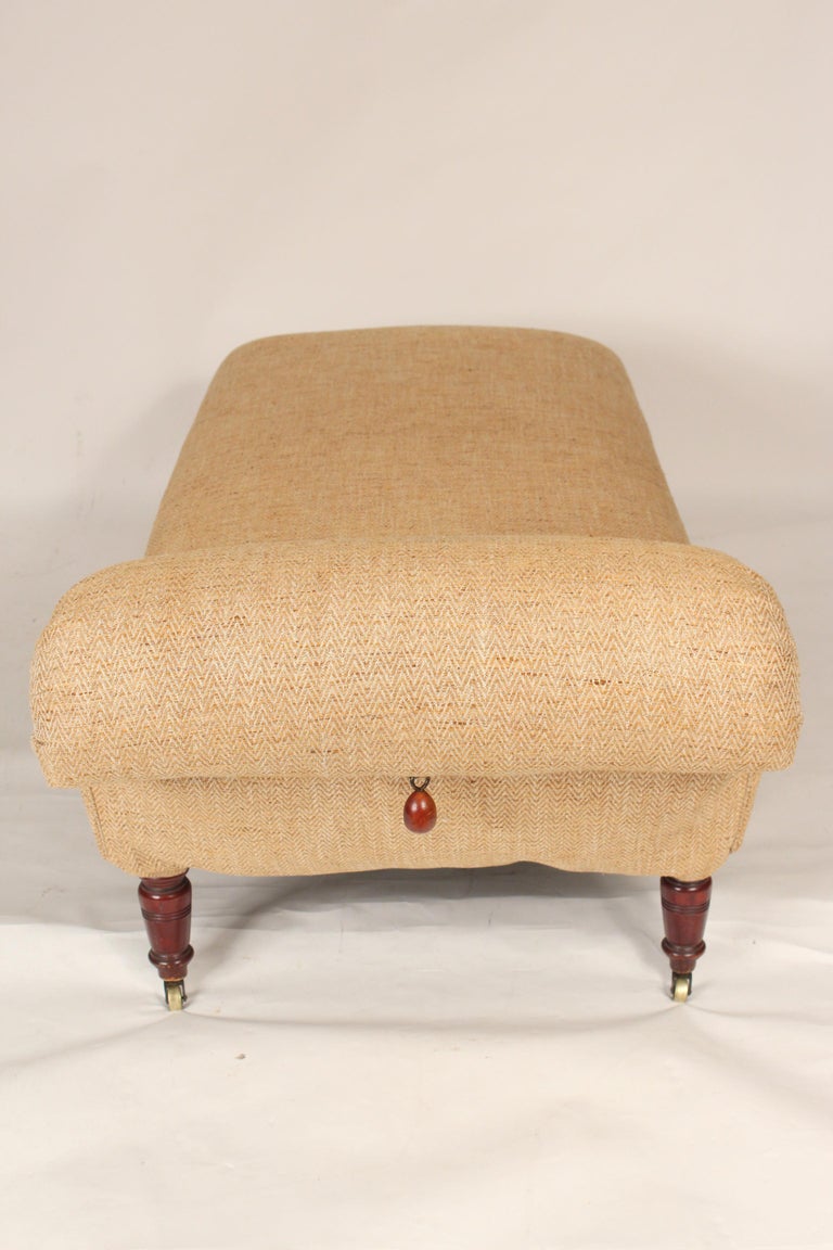 English Chaise Lounge with Adjustable Back at 1stDibs