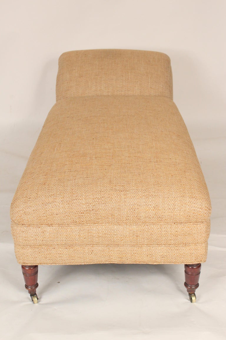 English Chaise Lounge with Adjustable Back at 1stDibs
