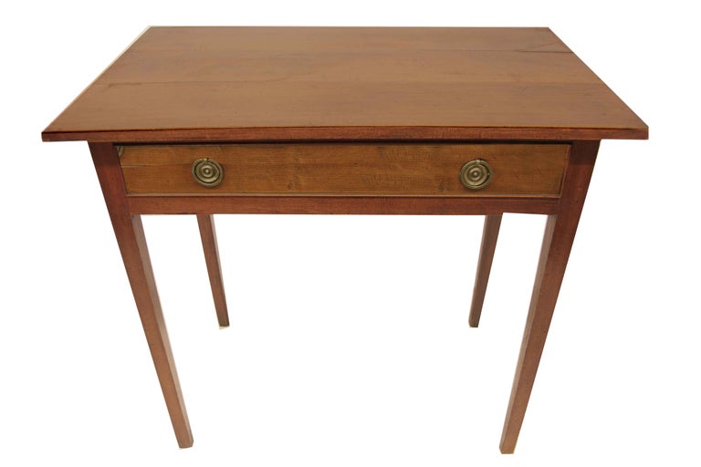 English Cherry One Drawer Table For Sale at 1stDibs