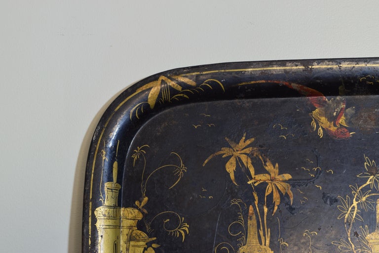 English Chinoiserie Decorated Tole Tray, Third Quarter of the 19th ...