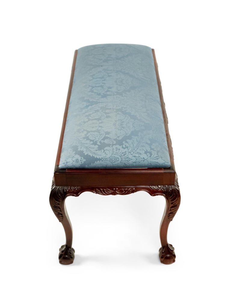 English Chippendale Mahogany Bench at 1stDibs