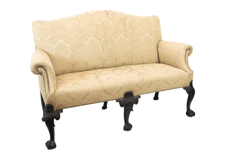 English Chippendale Style Upholstered Settee at 1stDibs | chippendale ...
