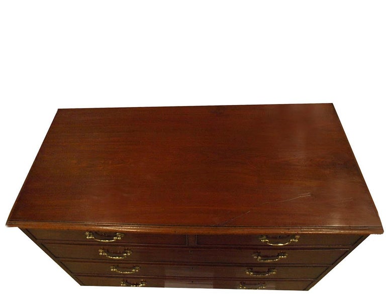 English Chippendale Tall Chest For Sale at 1stDibs