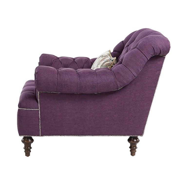 English Classic Tufted Club Chair For Sale at 1stDibs