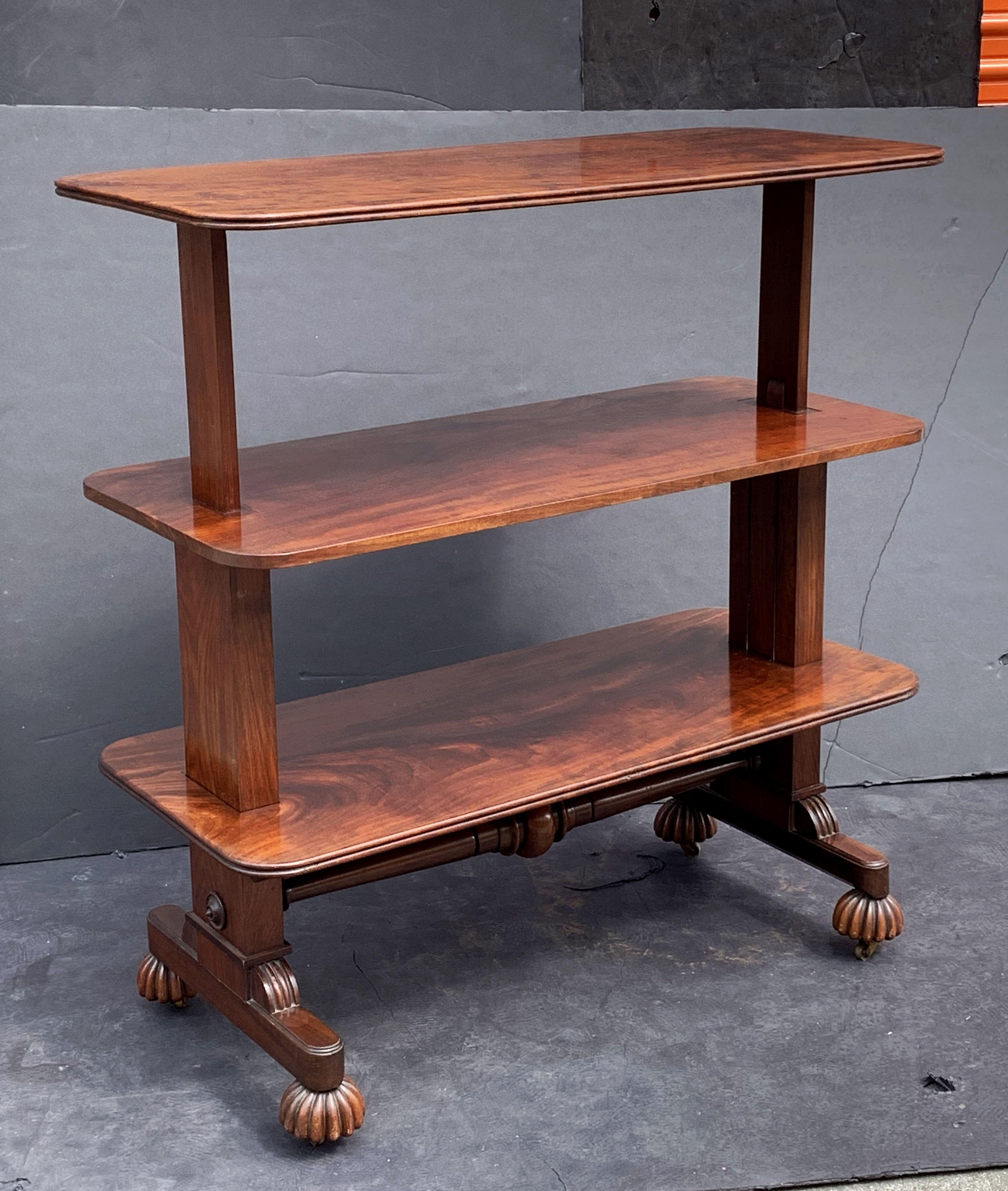 English Collapsible or Telescopic Console of Mahogany from the William ...