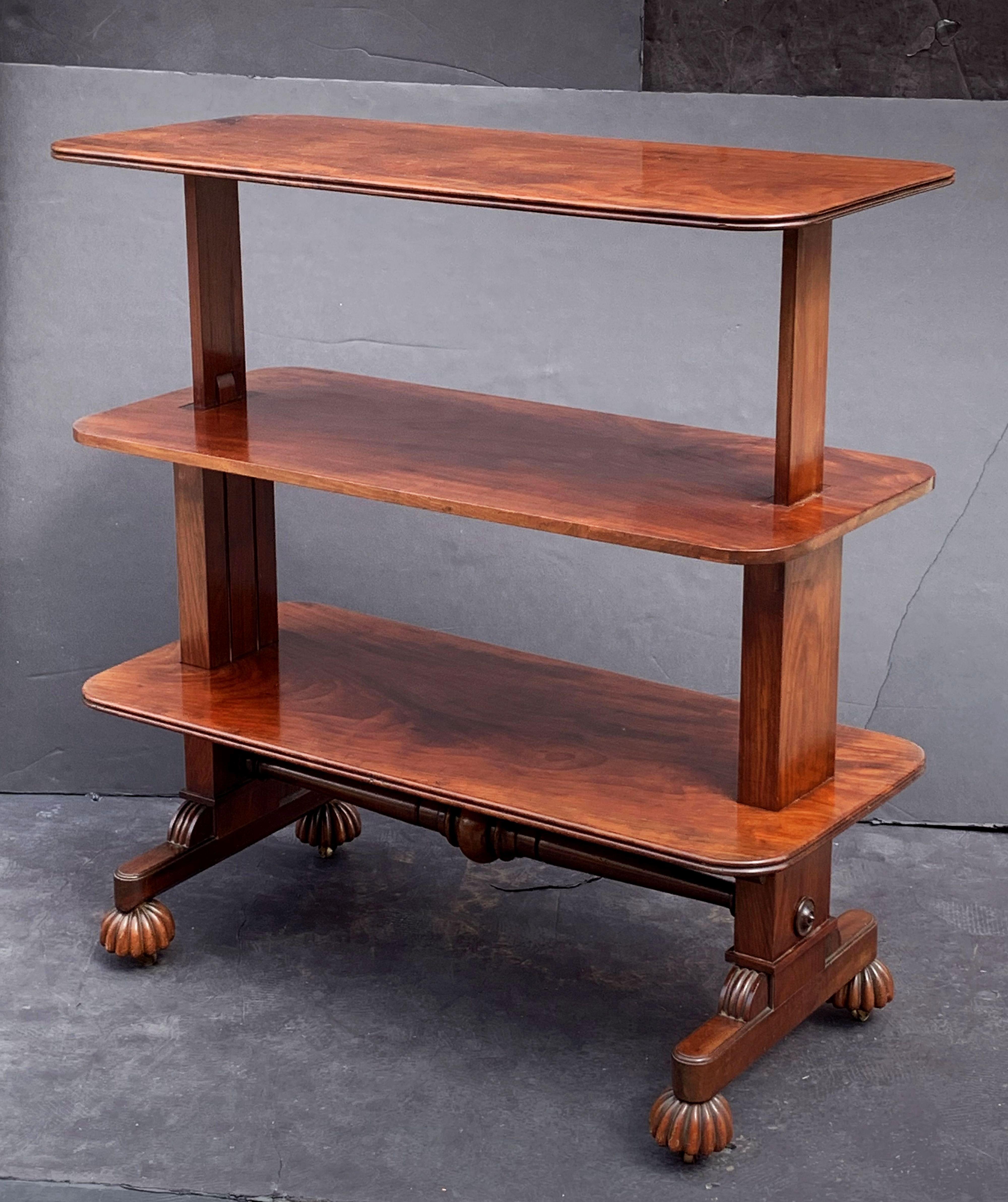 English Collapsible or Telescopic Console of Mahogany from the William ...