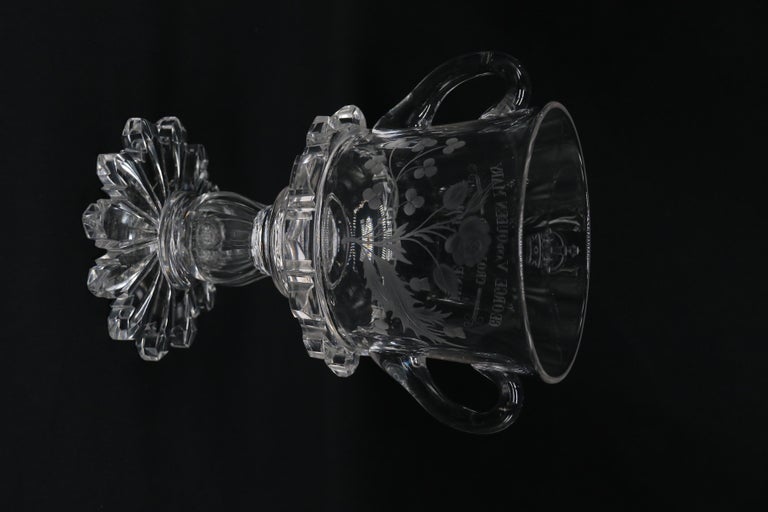 English Commemorative Glass Goblet for the Coronation of George v 1911 ...