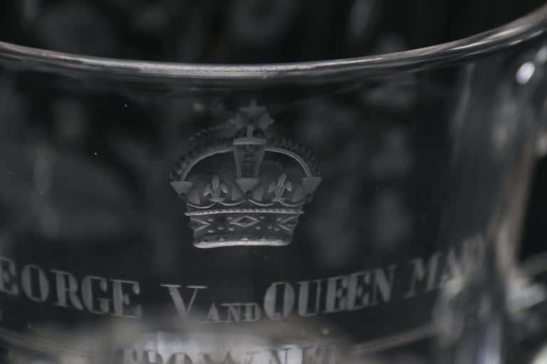 English Commemorative Glass Goblet for the Coronation of George v 1911 ...