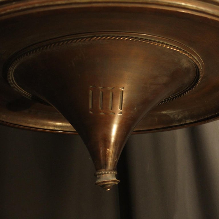 English Copper 8-Light Antique Uplighter For Sale at 1stDibs