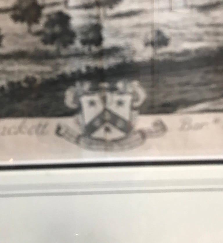 English Copper Engraving of Newby Manor by Johannes Kip 1707 For Sale ...